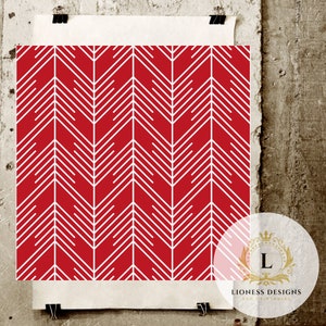 Arrow Red and Grey Digital Paper Pattern - Arrow Pattern for Personal ...