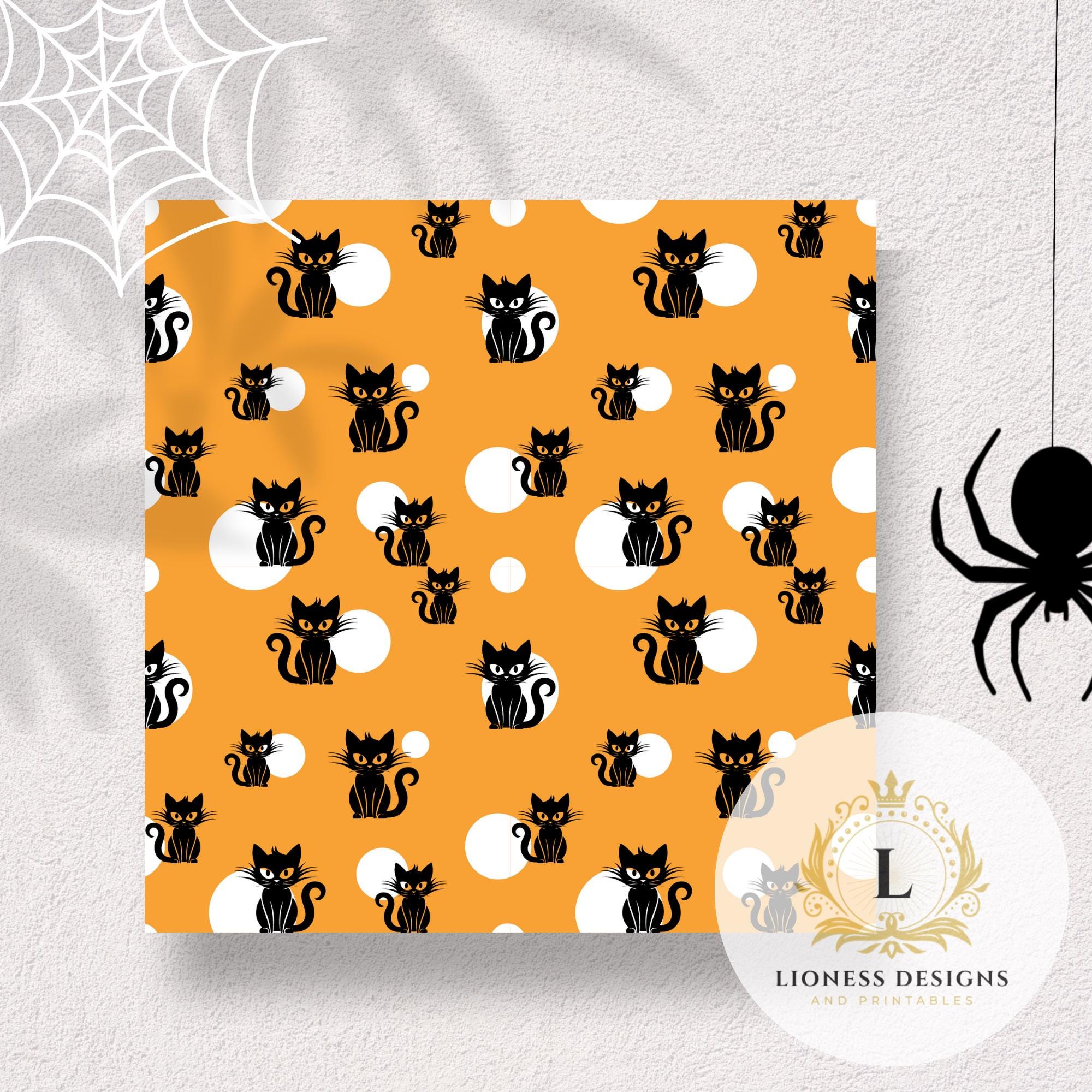 20 Seamless Halloween Themed Digital Papers, Seamless Commercial Use ...
