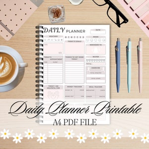 Pretty in Pink Daily Planner Printable - Stay Organized With Style - Etsy