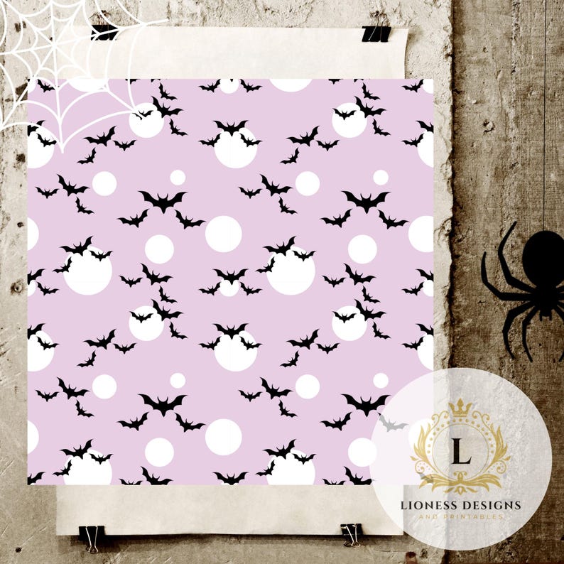 20 Seamless Halloween Themed Digital Papers, Seamless Commercial Use ...