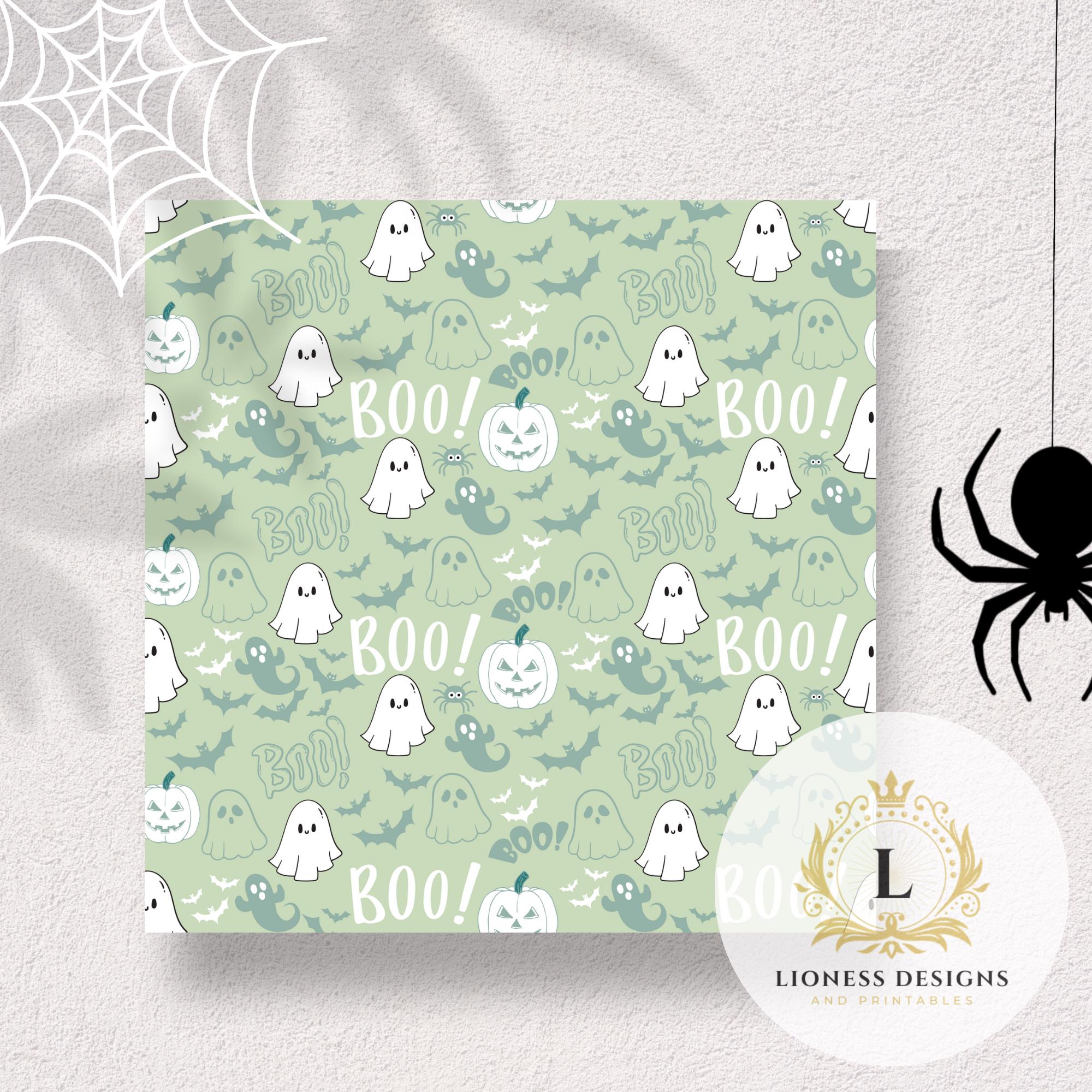 20 Seamless Halloween Themed Digital Papers, Seamless Commercial Use ...