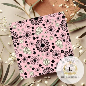 Pink Daisy Seamless Digital Paper Pattern - Daisy Floral Pattern for ...