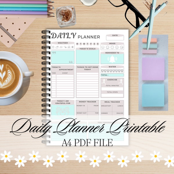 Cherry Blossom Monthly Planner Printable - Etsy