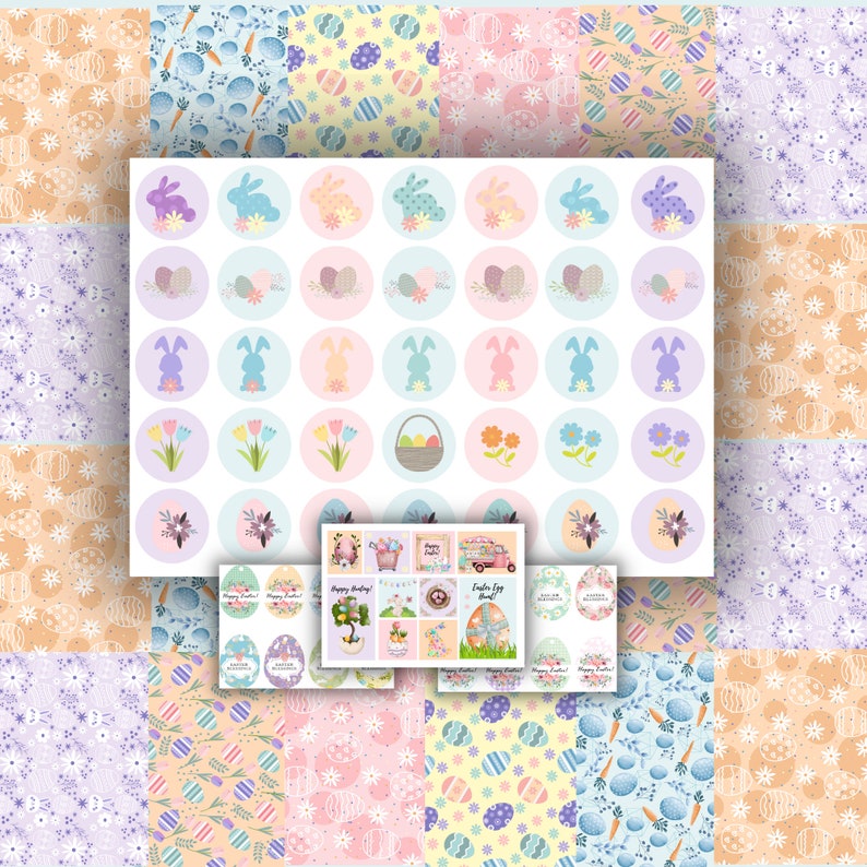 Easter Journal Stickers - Pastel - Etsy