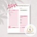 Cherry Blossom Daily Planner Printable - Etsy