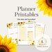 Sunflower Daily Planner Printable - Etsy