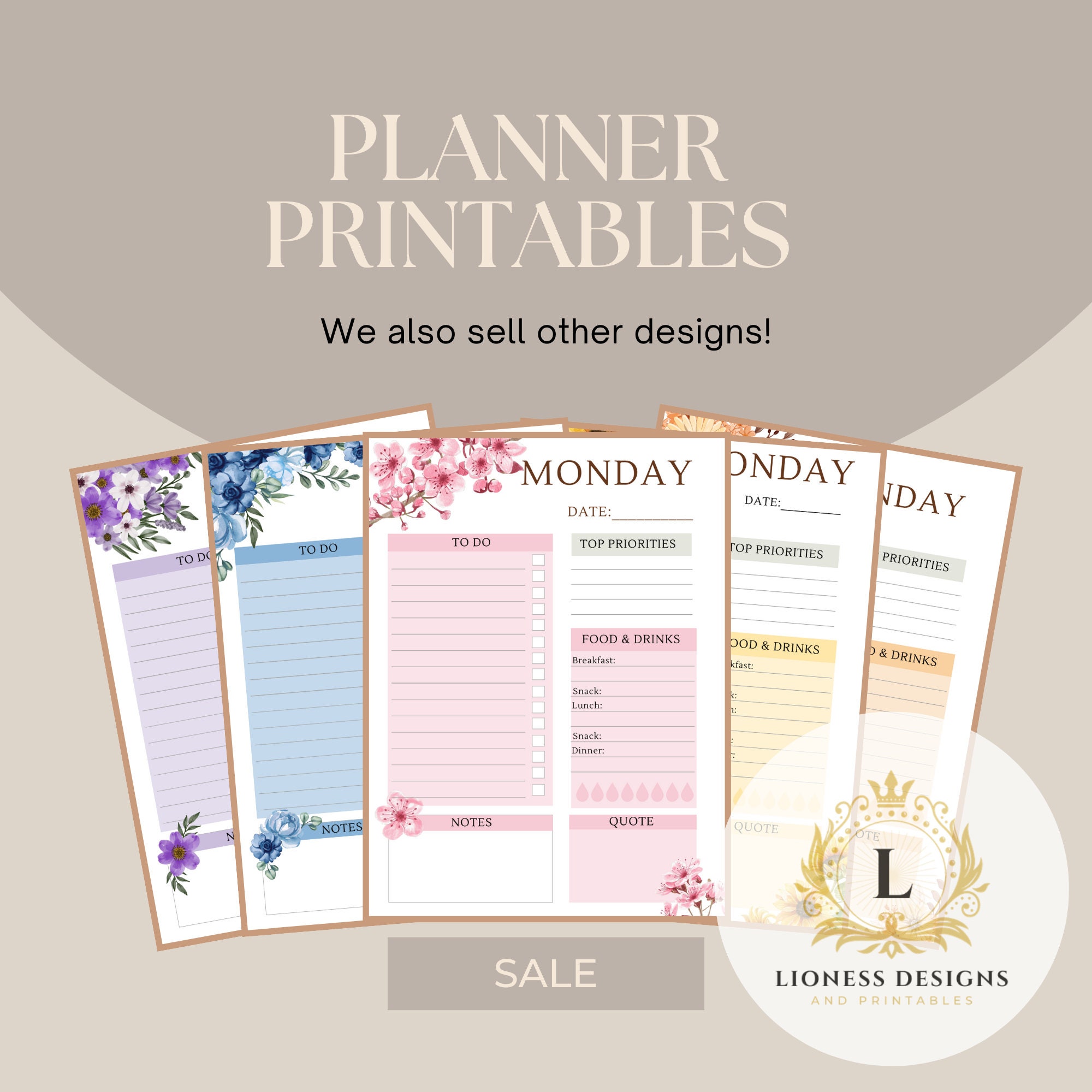 Cherry Blossom Daily Planner Printable - Etsy