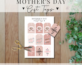 Mother's Day Gift Tag, Printable Gift Tag, Mother's Day Printable ...