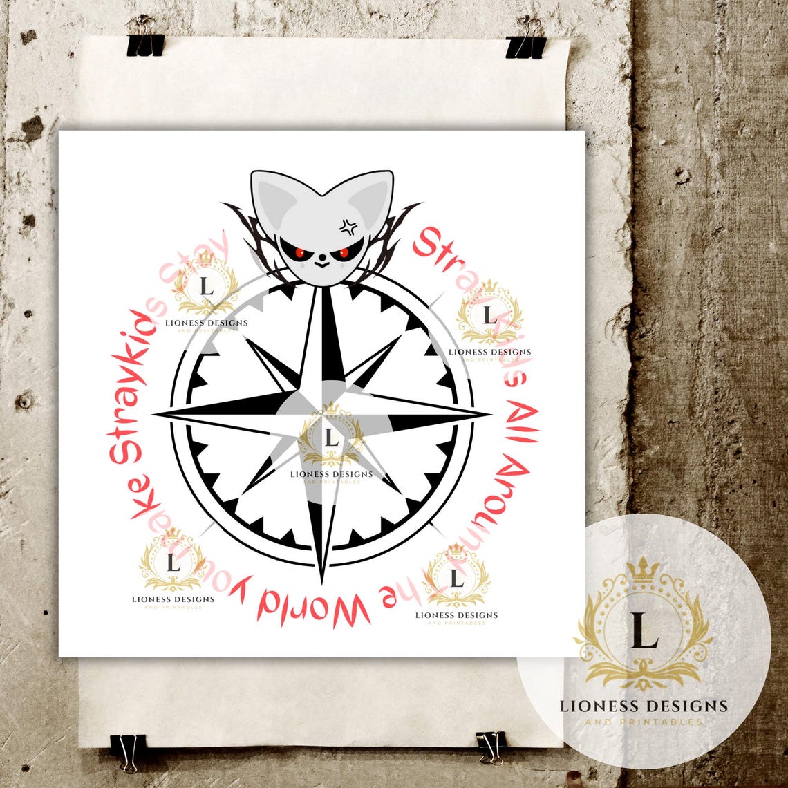Evil Skzoo Compass T-shirt Designs: Stray Kids Kpop SVG PNG JPG Bundle ...