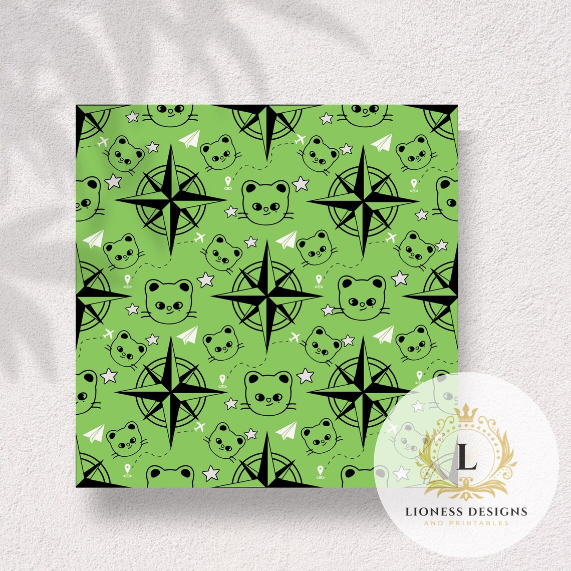Skzoo Digital Paper: Straykids Compass Kpop Seamless Design (digital ...