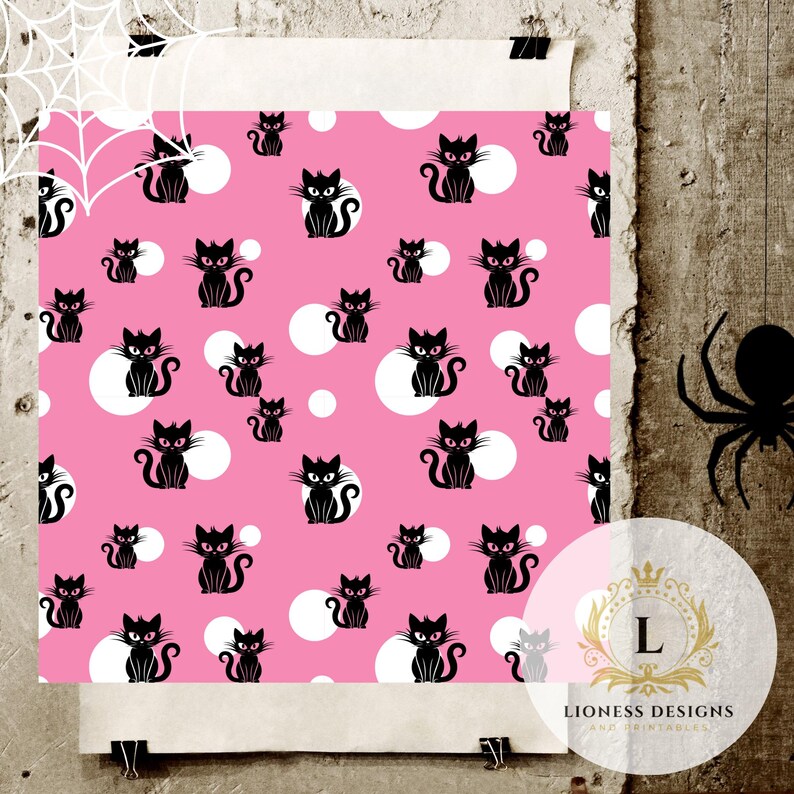 20 Seamless Halloween Themed Digital Papers, Seamless Commercial Use ...