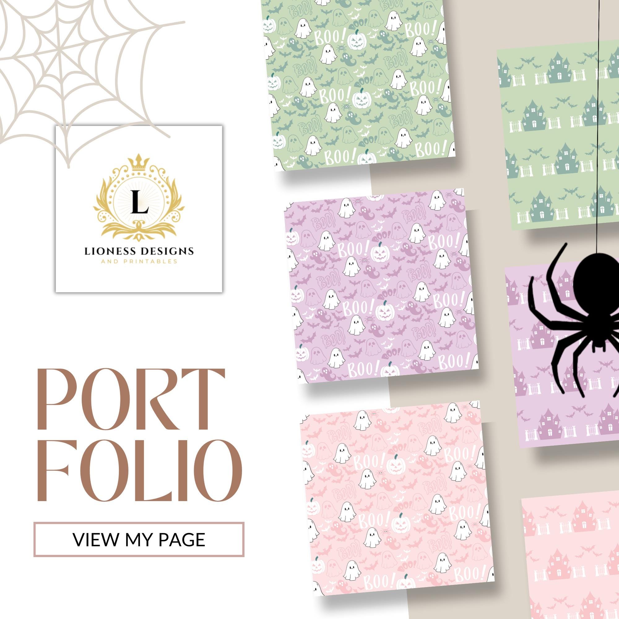 20 Seamless Halloween Themed Digital Papers, Seamless Commercial Use ...