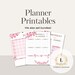Cherry Blossom Weekly Planner Printable - Etsy