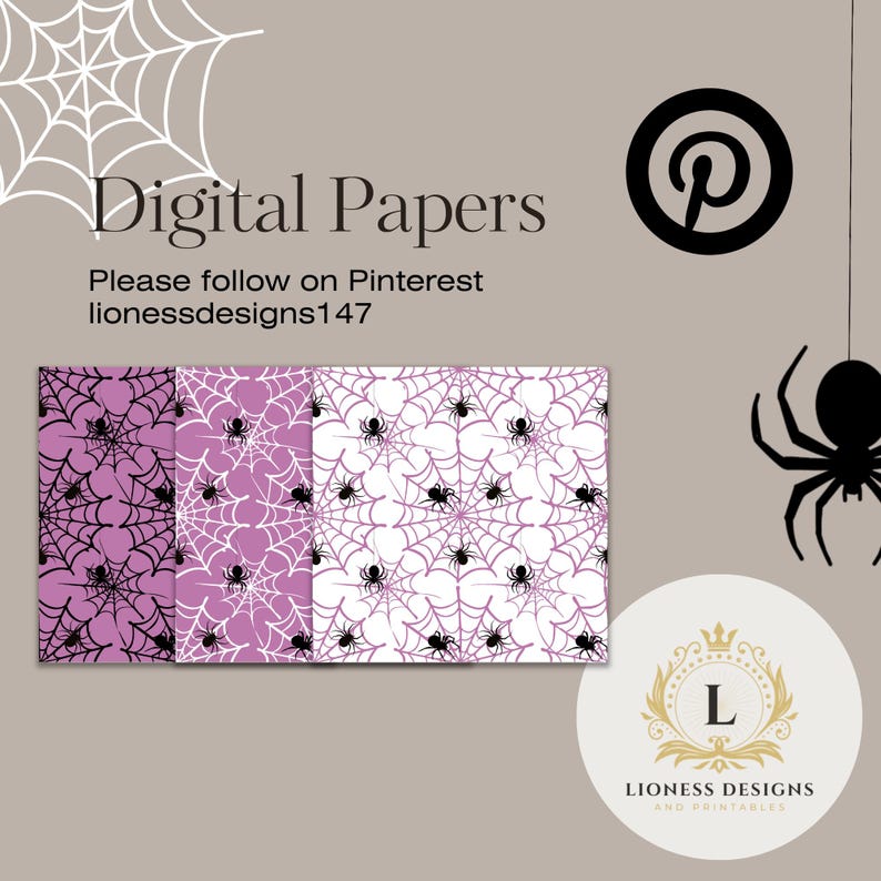 20 Seamless Halloween Themed Digital Papers, Seamless Commercial Use ...