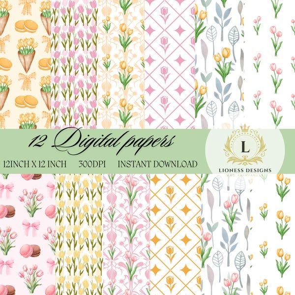 Daisy Seamless Digital Paper Pattern Multicolor Daisy Floral Pattern ...