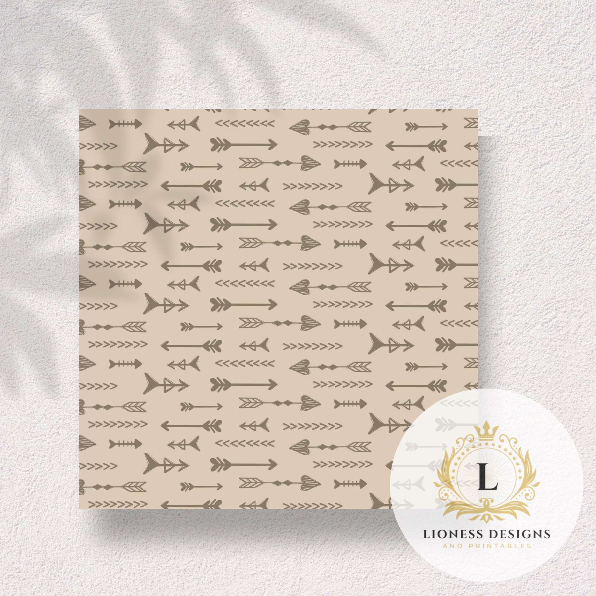 Arrow Neutral Digital Paper Pattern Arrow Pattern for Personal and ...