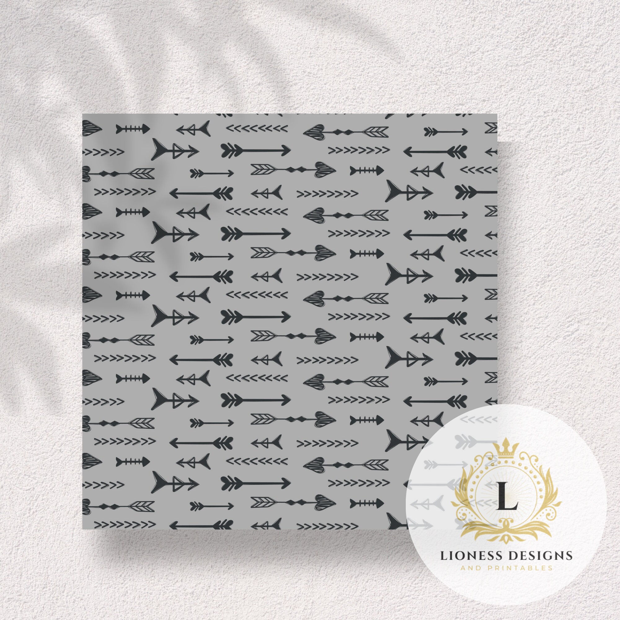 Arrow Black, Grey and White Digital Paper Pattern Arrow Pattern for ...
