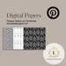 Arrow Black, Grey and White Digital Paper Pattern Arrow Pattern for ...