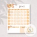 Orange Flower Monthly Planner Printable - Etsy