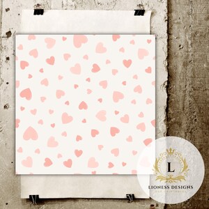 Valentine Seamless Digital Paper, Heart Cookies and Gifts, Heart ...