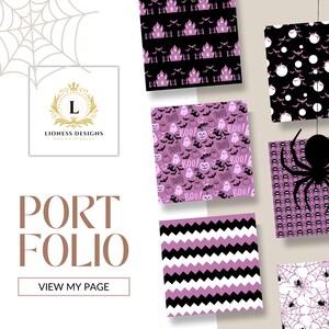 20 Seamless Halloween Themed Digital Papers, Seamless Commercial Use ...