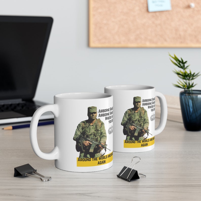 Airborne Ranger Fort Benning GA Ceramic Coffee Mug 11oz, Coffee Gift ...
