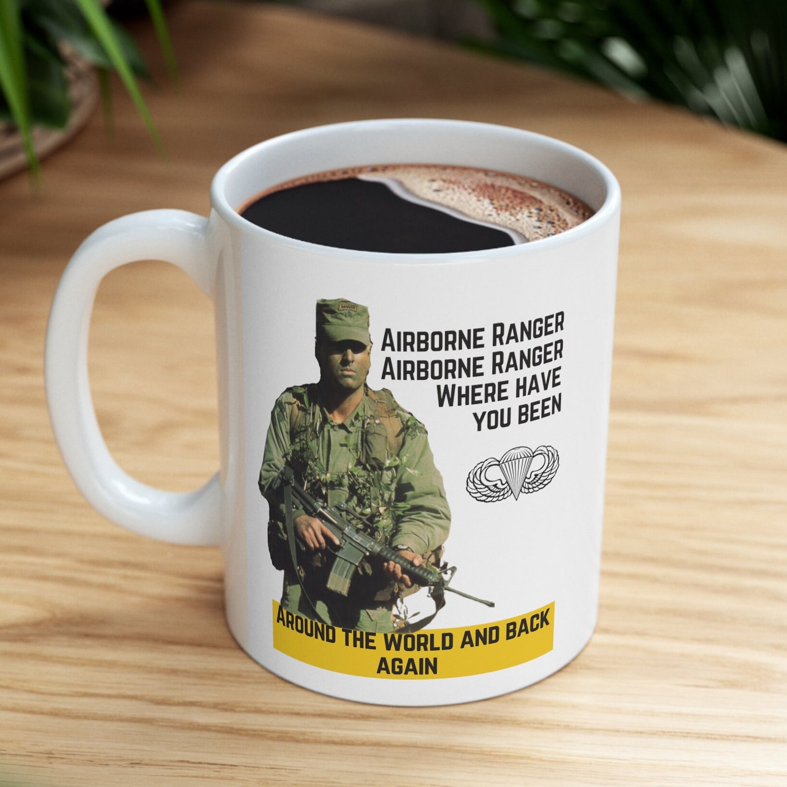 Airborne Ranger Fort Benning GA Ceramic Coffee Mug 11oz, Coffee Gift ...