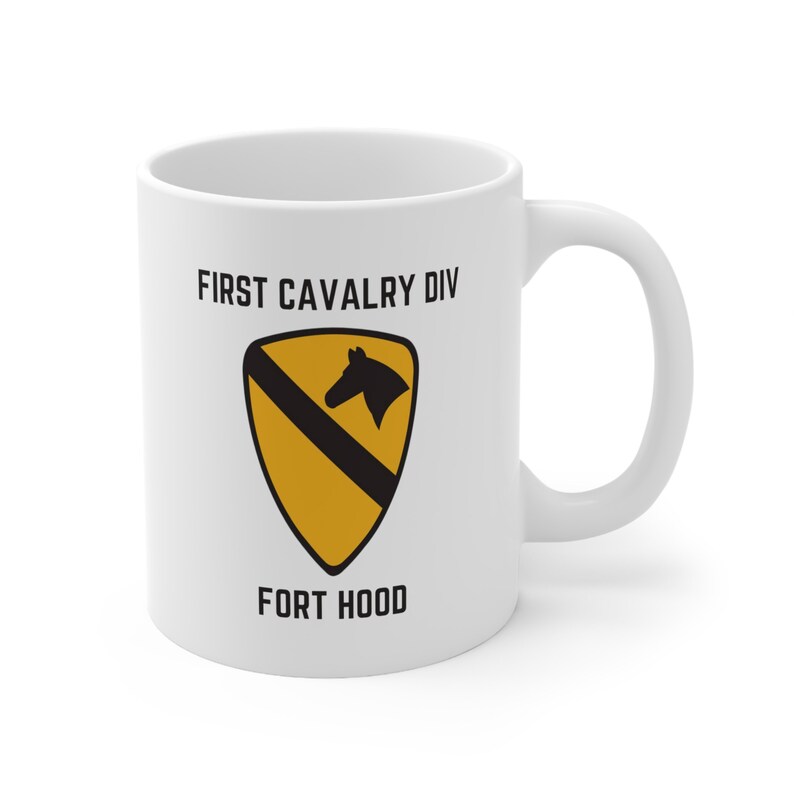 First Cavalry Division Ceramic Coffee Mug 11oz, Army, Veteran, First ...