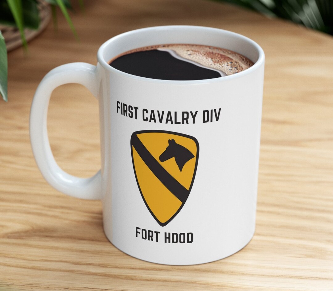 First Cavalry Division Ceramic Coffee Mug 11oz, Army, Veteran, First ...