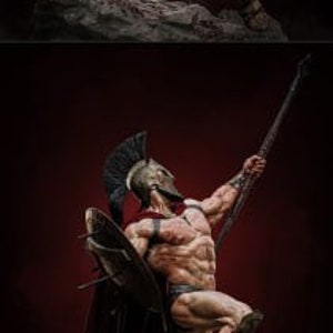 Leonidas Figure 3D STL File - 3D Design 3D Printer Leonidas Statue STL ...