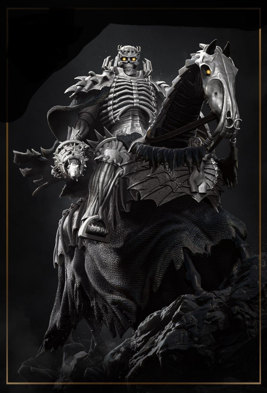 Skull Knight Figure 3D STL File 3D Design 3D Printer Skull Knight STL ...