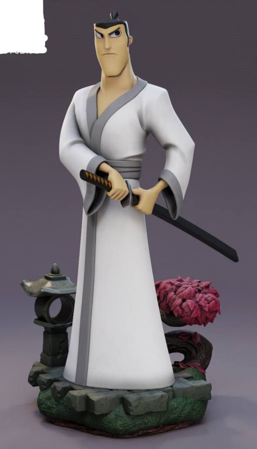 Samurai Jack Statue 3D STL File - 3D Design 3D Printer Samurai Jack 20 ...