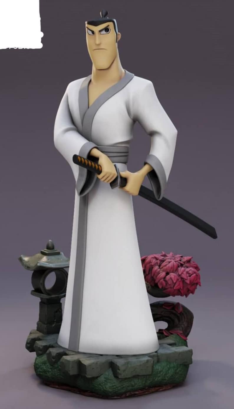 Estatua de Samurai Jack Archivo 3D STL Diseño 3D Impresora 3D Samurai ...