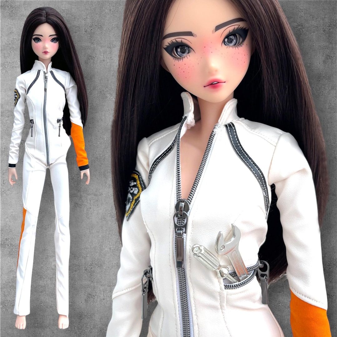 Smart Doll Solar Marine Jumpsuit Faux Leather Onesie All in One Piece ...