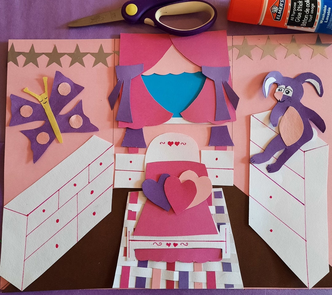 Build a Room Printable Pdf Printable Craft. Cut and Glue Activity ...
