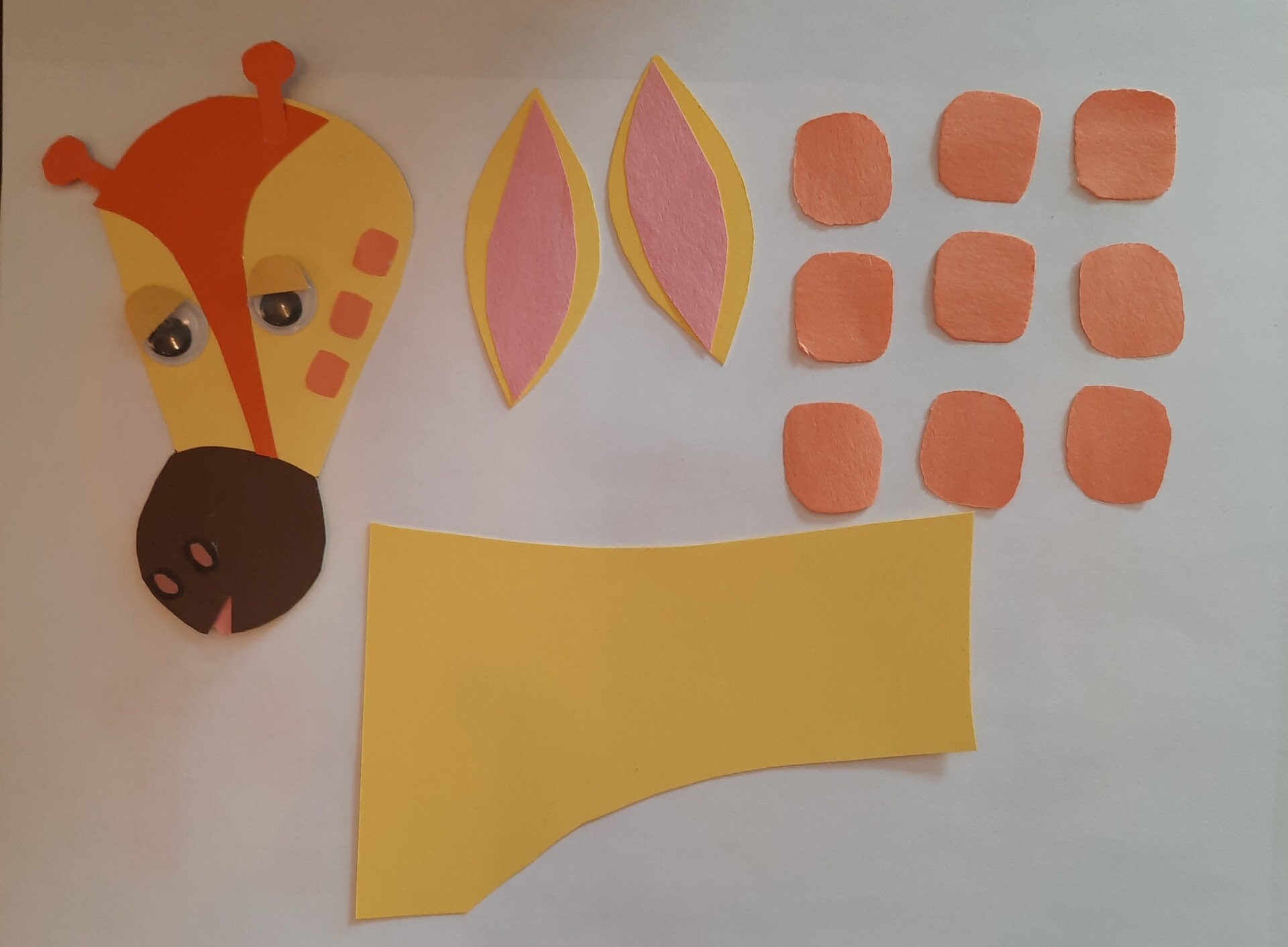 Build Giraffes Printable Pdf Craft for Kids. Cut and Glue Activity ...