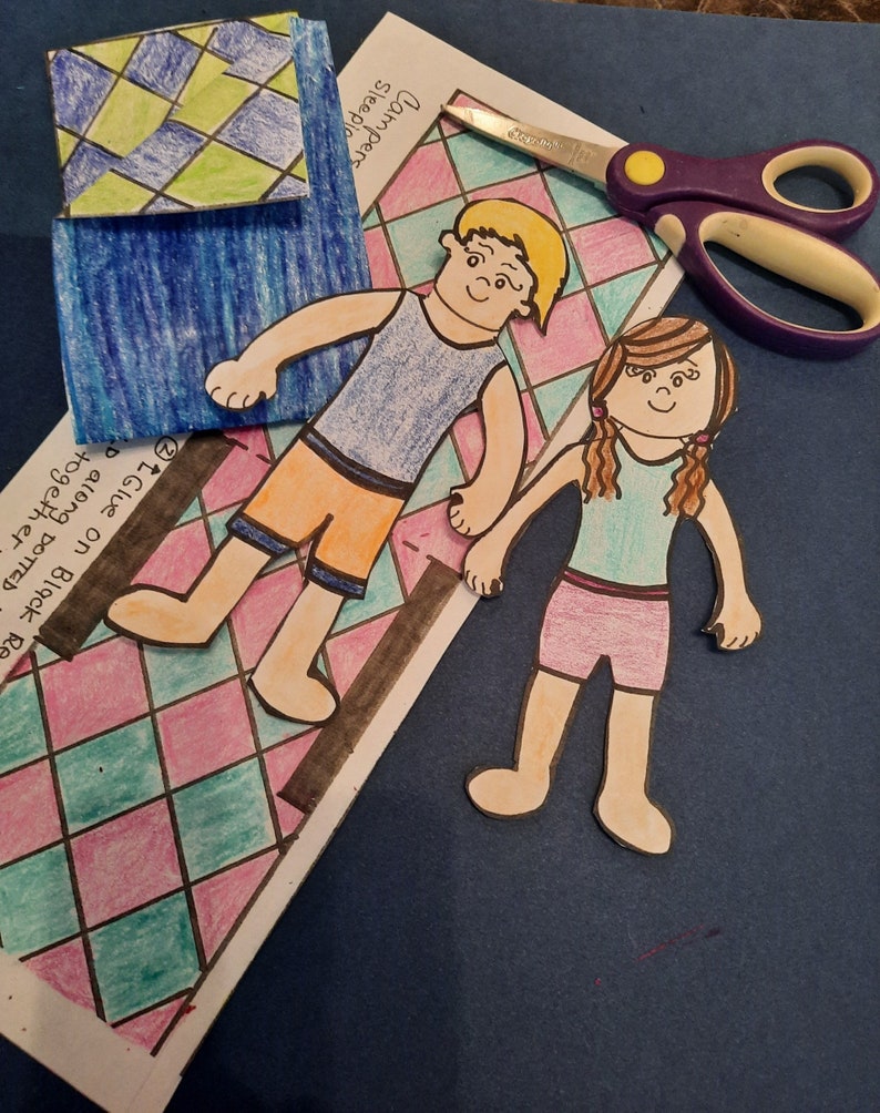 Build a Camping Tent. Printable Pdf Craft, Colour Cut and Glue Activity ...