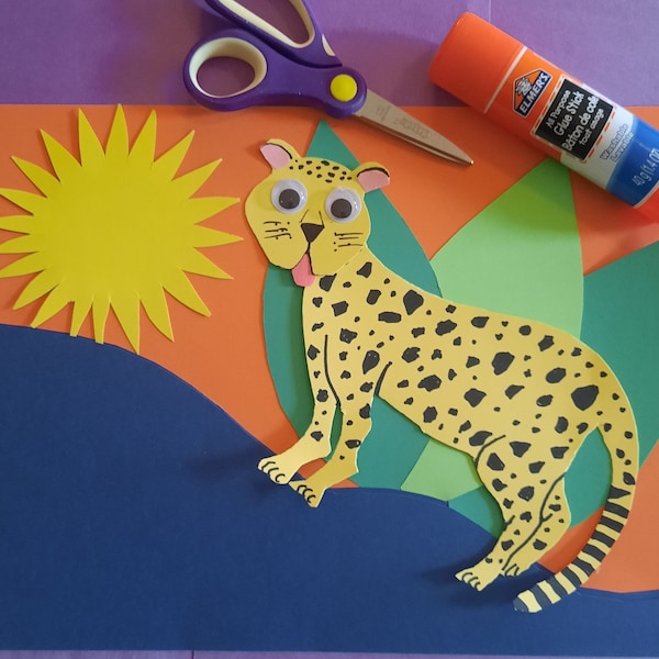 Printable Cheetah Craft - Etsy UK