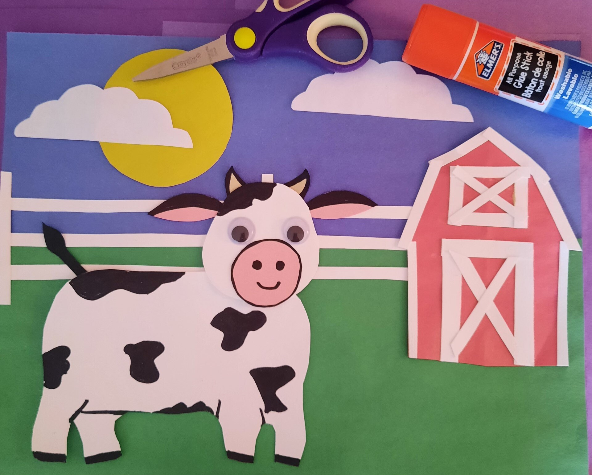 Build a Cow Printable Pdf Craft for Kids. Cut and Glue Activity ...