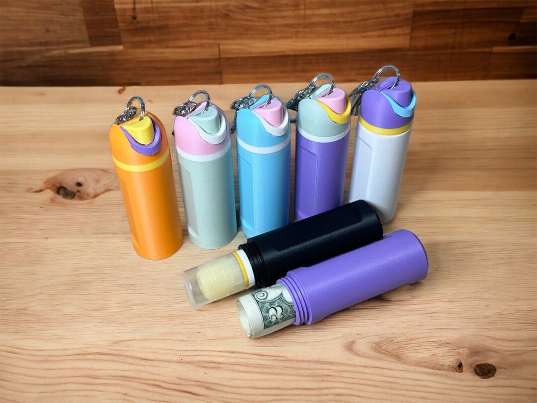 Mini Tumbler Keychain Container Custom Colors - Etsy