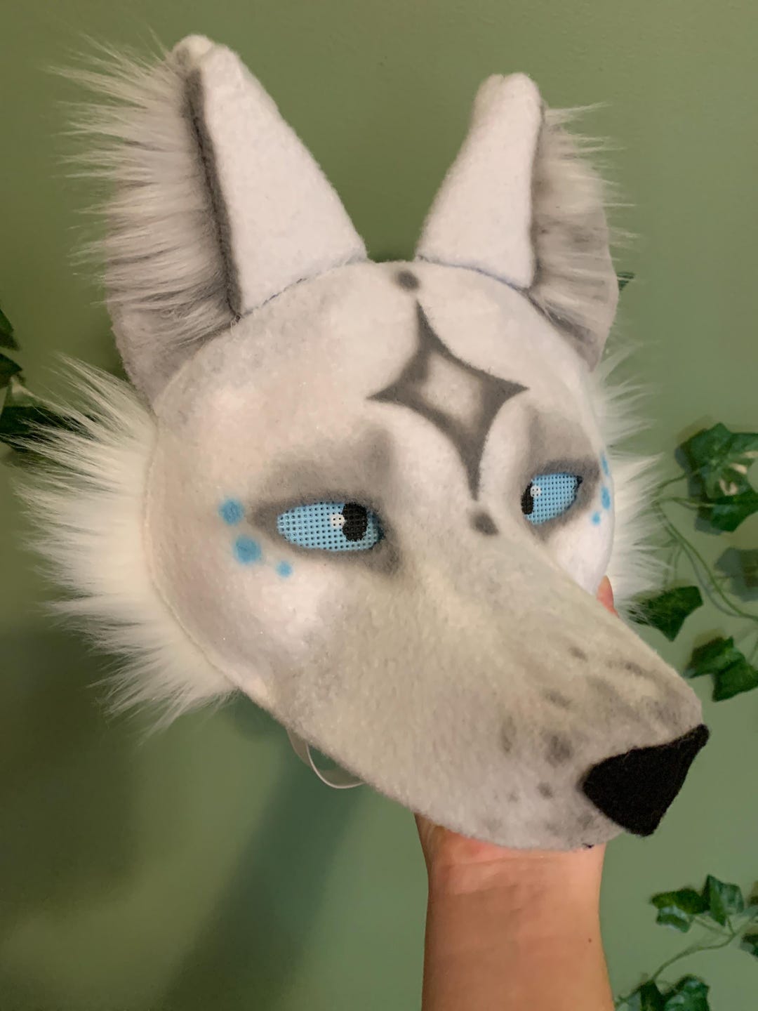 Arctic Fox Therian Mask - Etsy