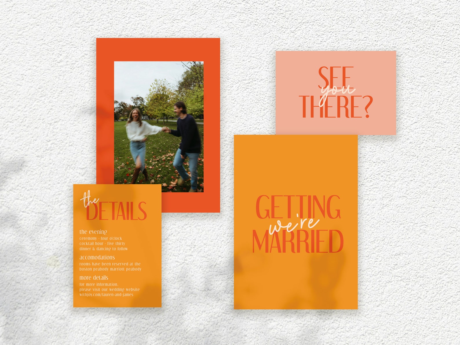 CITRUS DREAM Wedding Invite Colorful Bright Wedding Invitation Minimal ...