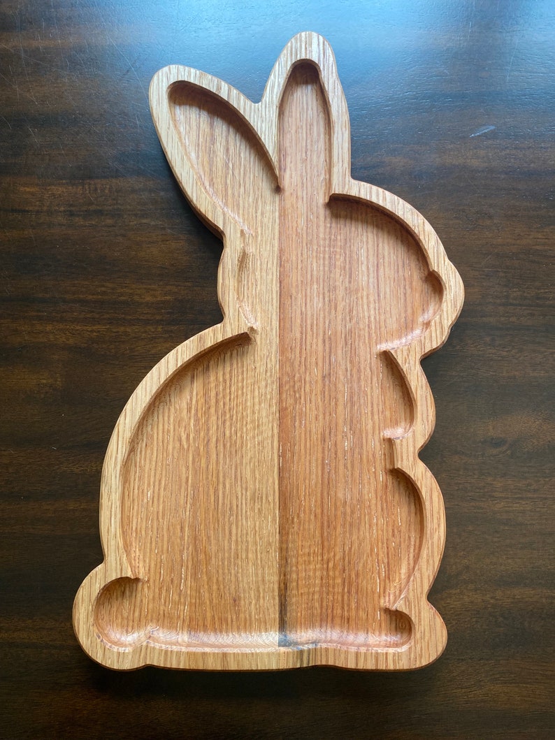 Bunny Rabbit Tray - Hard Wood - Etsy