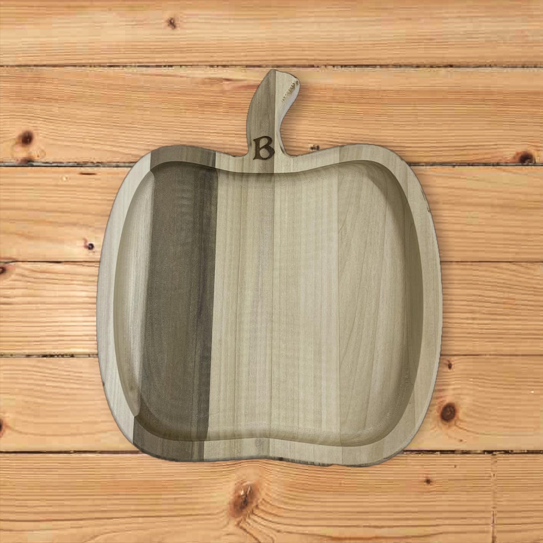 Apple Serving Tray - Hard Wood - Etsy