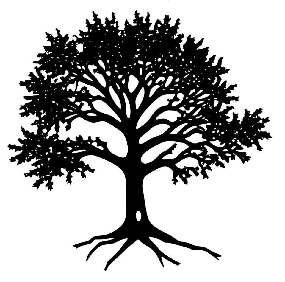 Simple Oak Tree SVG - Etsy