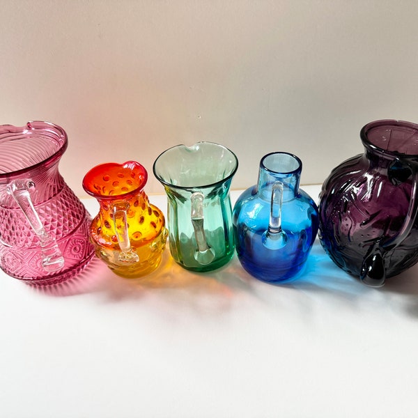 Small Glass Pitcher - Etsy