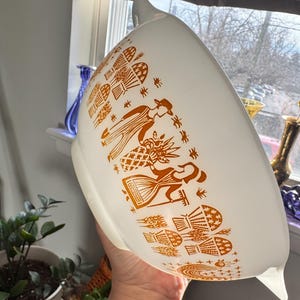 RARE Pyrex Pumpkin Butterprint Cinderella Mixing Bowls 441, 442, 443 ...