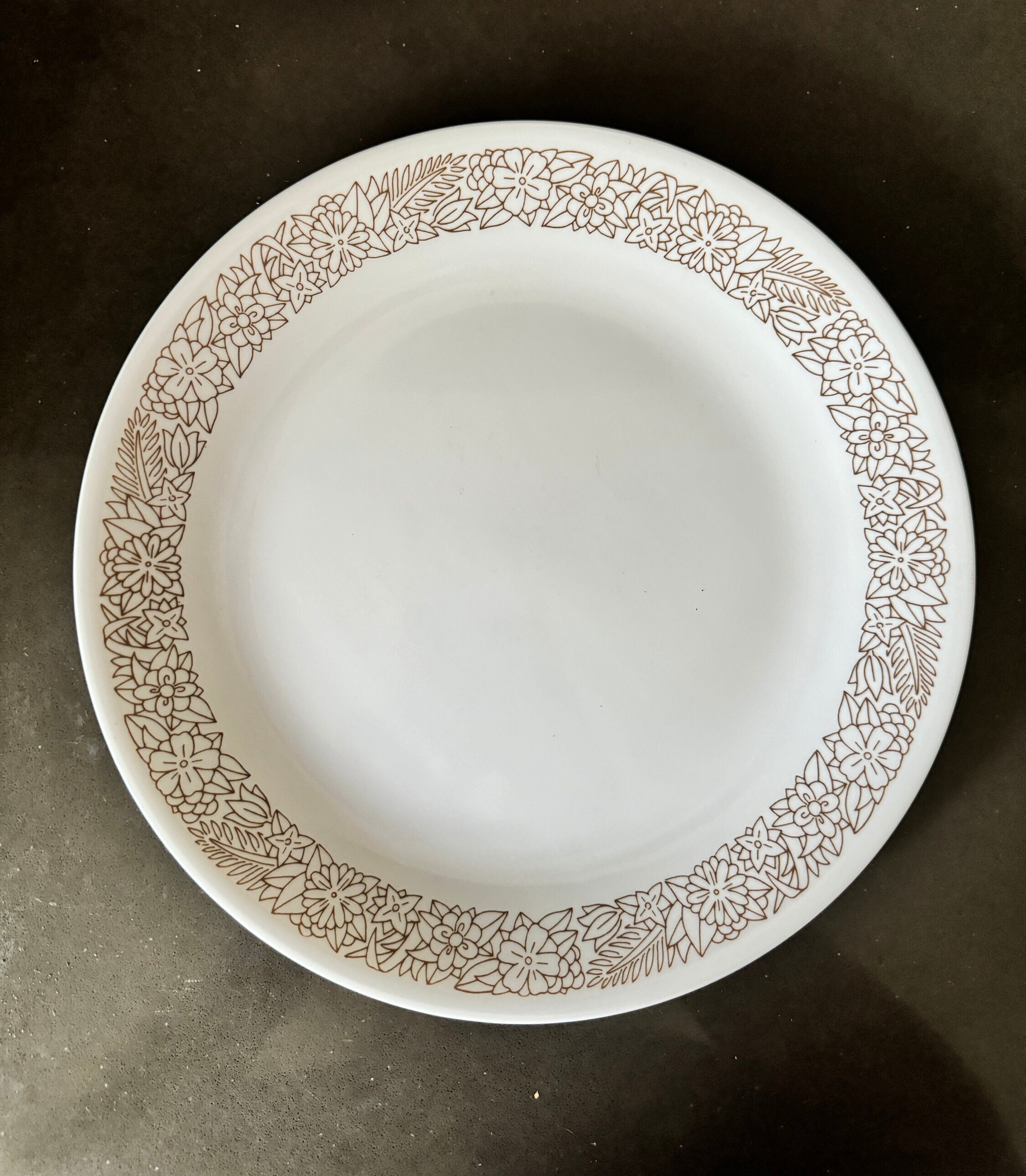 Vintage Corelle Woodland Brown Dinnerware Dinner Plates, Salad Plates ...