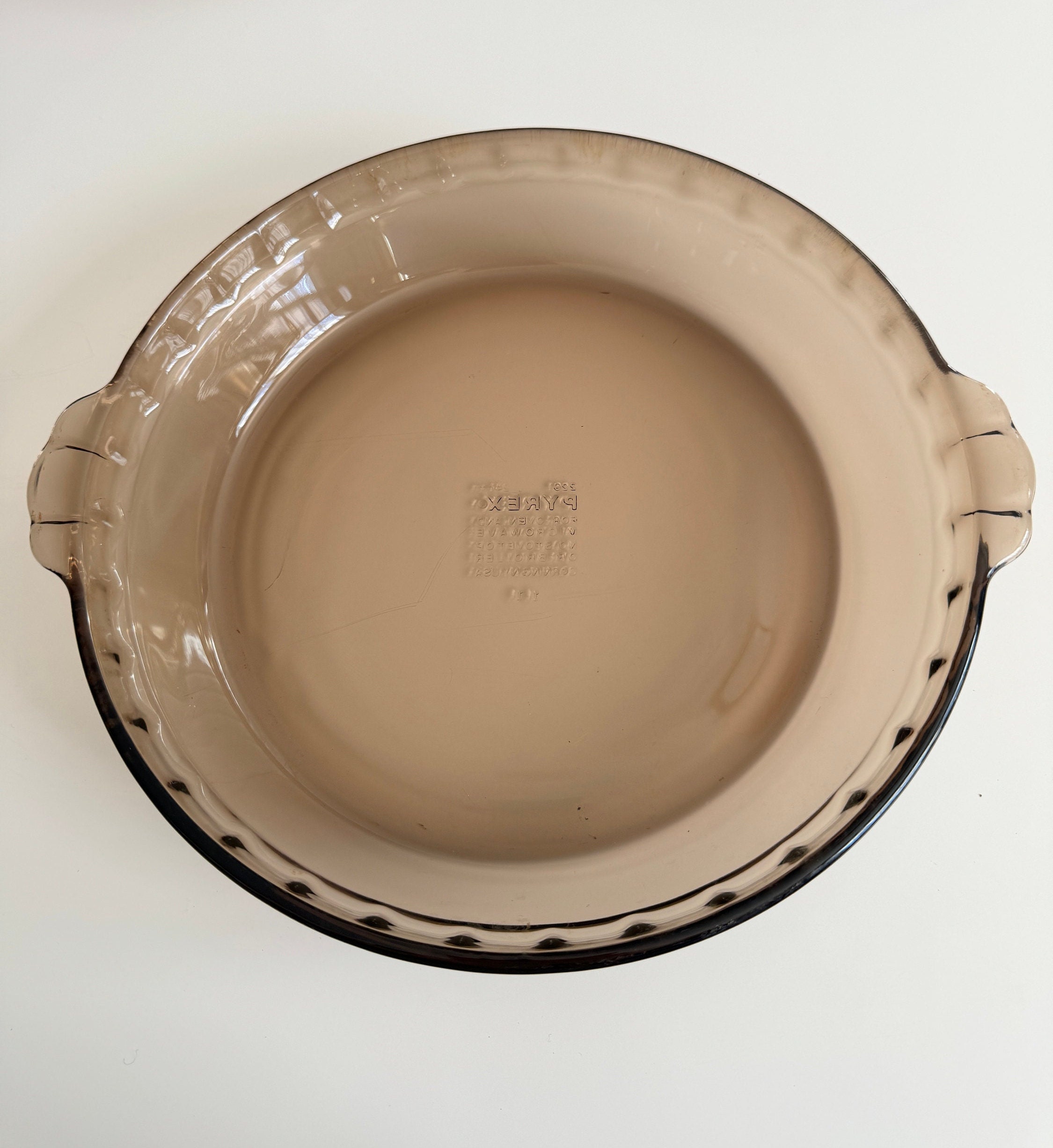 Pyrex Originals Fluted Edge Pie Dish 229 in Cranberry, Amethyst, or ...