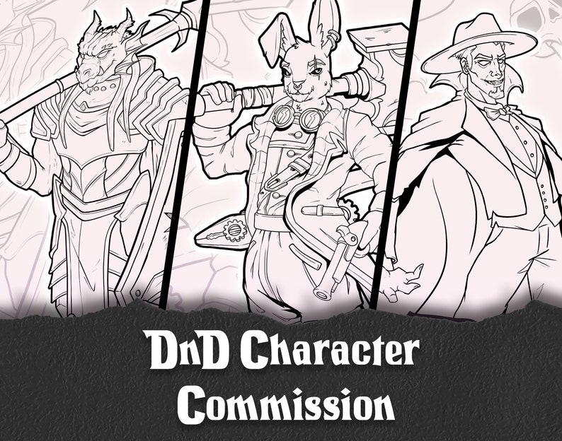 Custom DND Character Art Dnd Character Commissions Custom Game ...